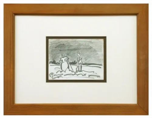 Buy charcoal drawing by the Belgian artist Jos Mous