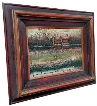 neo-expressionistisch schilderij van Stephaan Tessely