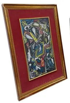 Oil painting by the painter Albert Mahieu TREBLA