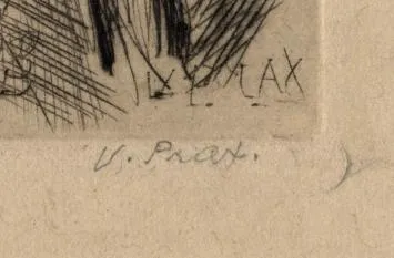 Buy a signed etching by the French artist Valentine Prax