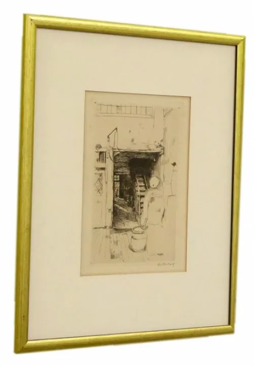 Ets van de Antwerpse kunstenaar Walter Vaes