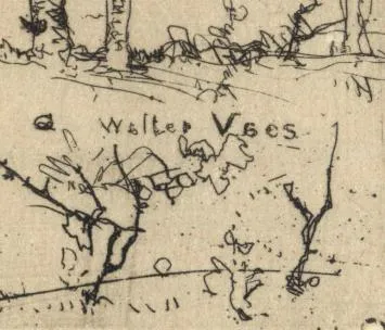 Buy an etching by the Antwerp artist Walter Vaes, leiboomkens