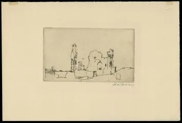 Buy a small etching by the Belgian artist and etcher Walter Vaes