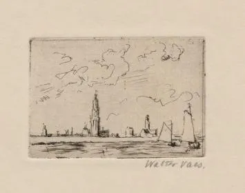 Oude ets van de Belgische kunstenaar Walter Vaes kopen